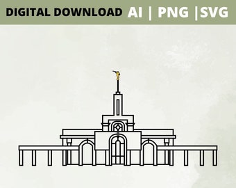 Bountiful Utah LDS Temple Digital Download | LDS Temple | Cut File ...