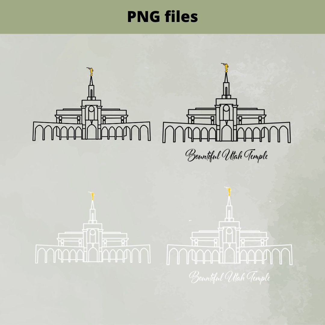 Bountiful Utah LDS Temple Digital Download | LDS Temple | Cut File ...