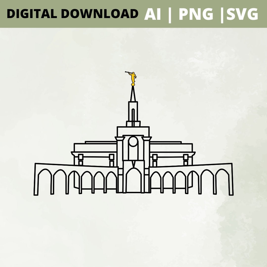 Bountiful Utah LDS Temple Digital Download | LDS Temple | Cut File ...