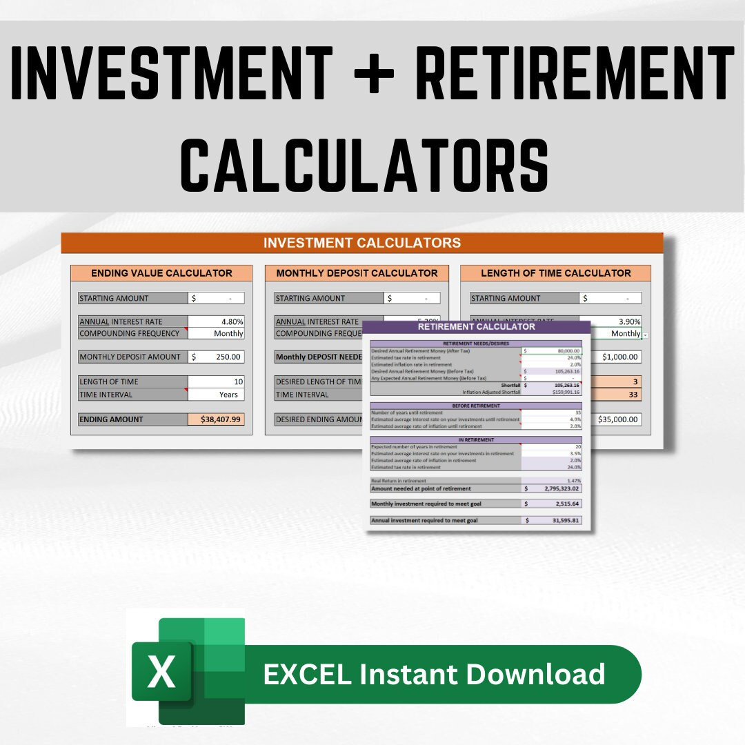 Investment and Retirement Calculators | Investment Planning | Retirement Planning | Personal ...