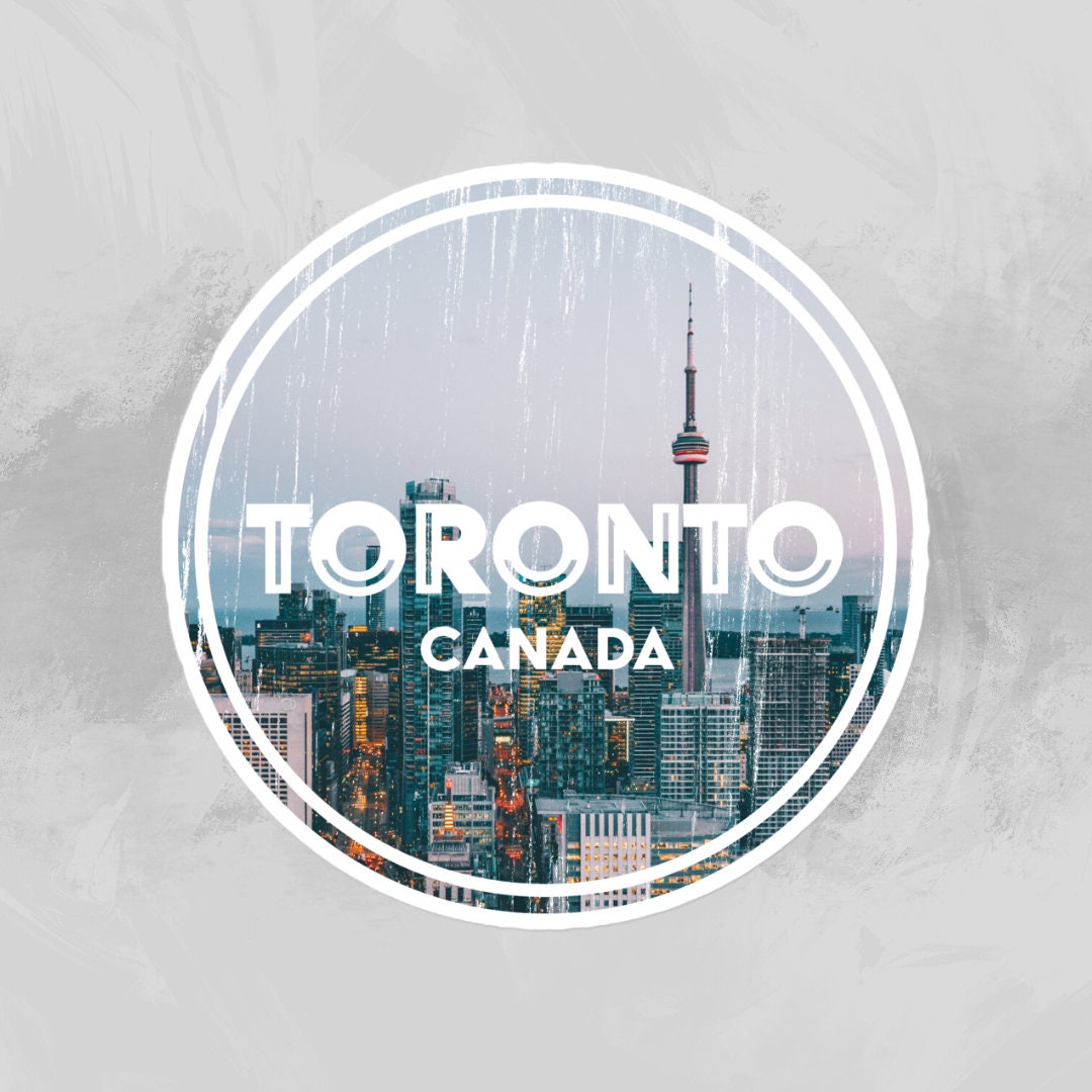 Toronto Canada Vinyl Sticker: Laptop, Luggage Decal - Etsy