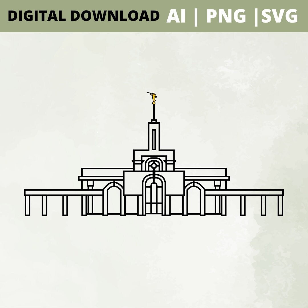 Mt Timpanogos Utah LDS Temple Digital Download | LDS Temple | Cut File ...