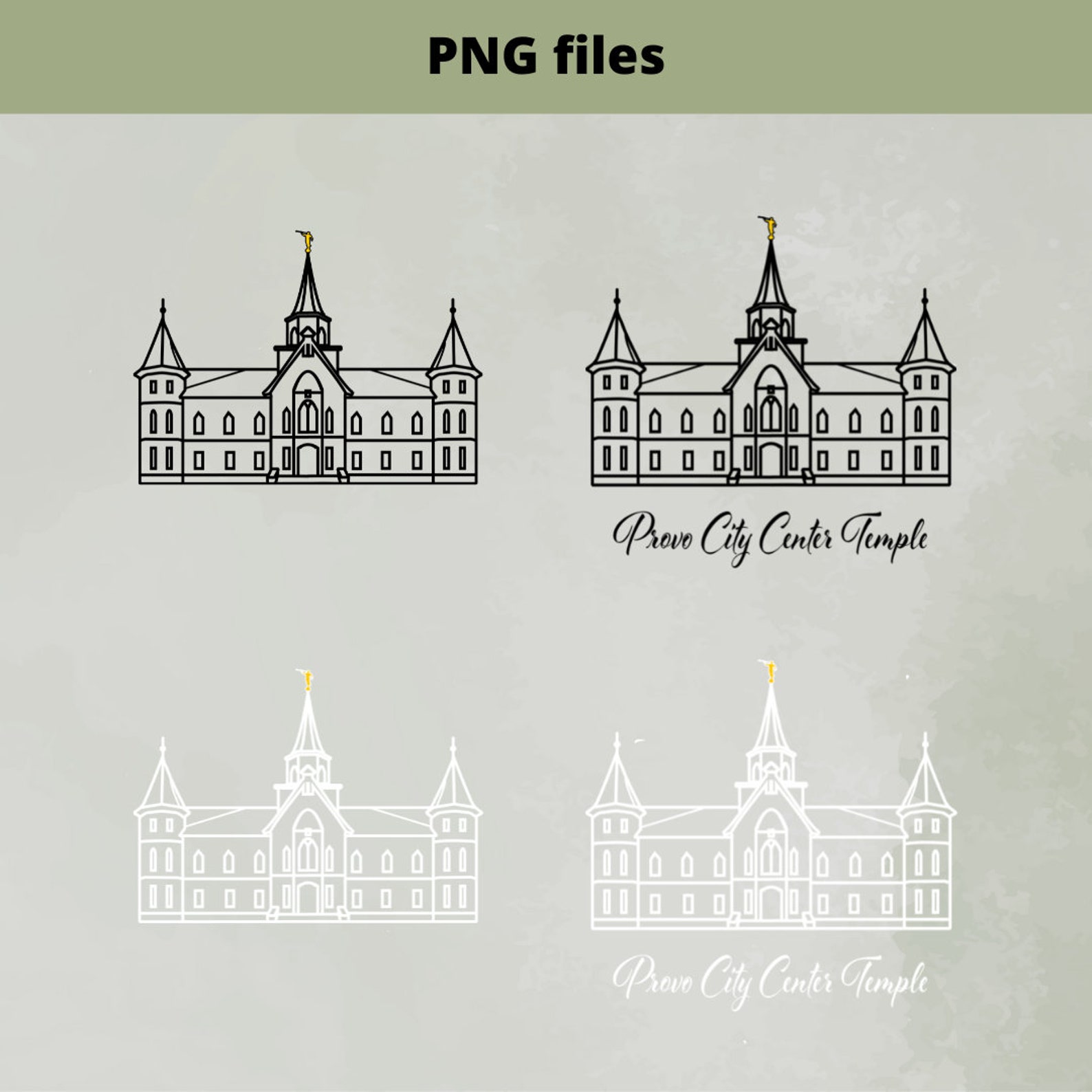 Provo City Center Utah LDS Temple Digital Download | LDS Temple | Cut ...