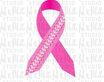 Softball Cancer Ribbon - Etsy