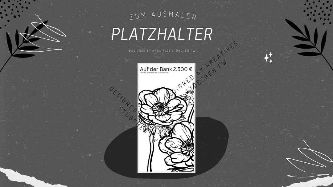 Coloring Placeholder Flower Edition, DOWNLOAD Version, Save - Etsy UK
