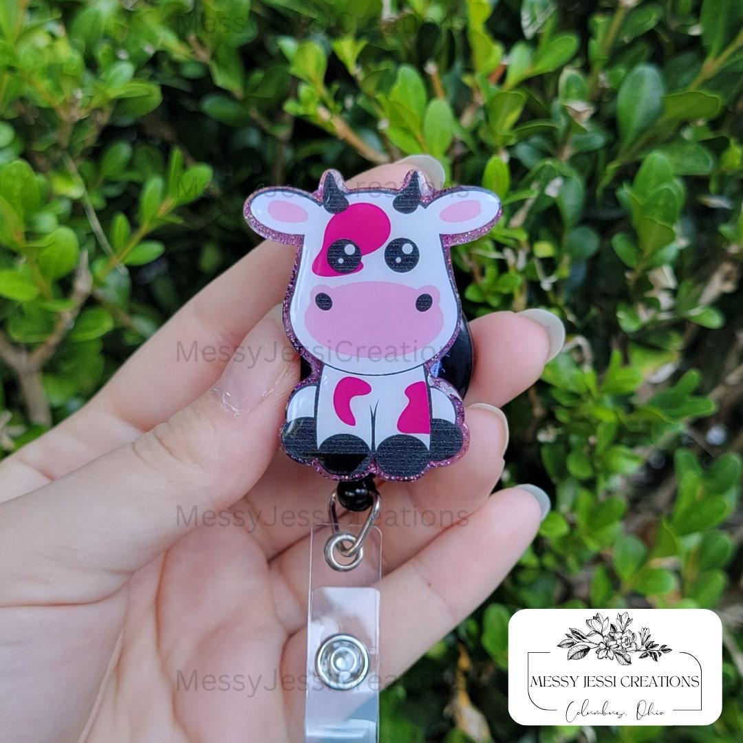 4th of July Cow | America | Themed Cows | Custom Handmade Badge Reels ...
