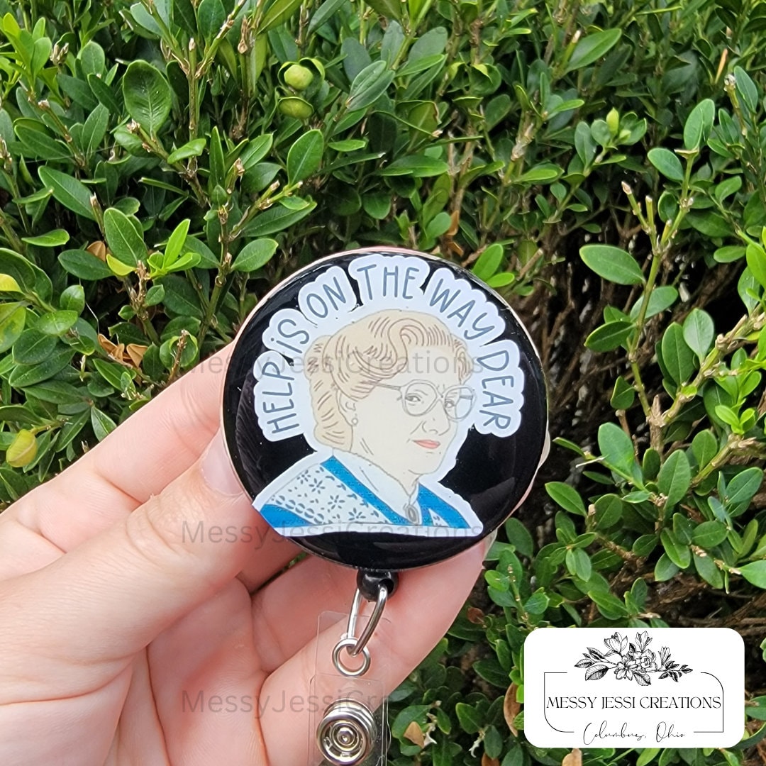 Help is on the Way Dear | Mrs. Doubtfire | Custom Handmade Badge Reels ...