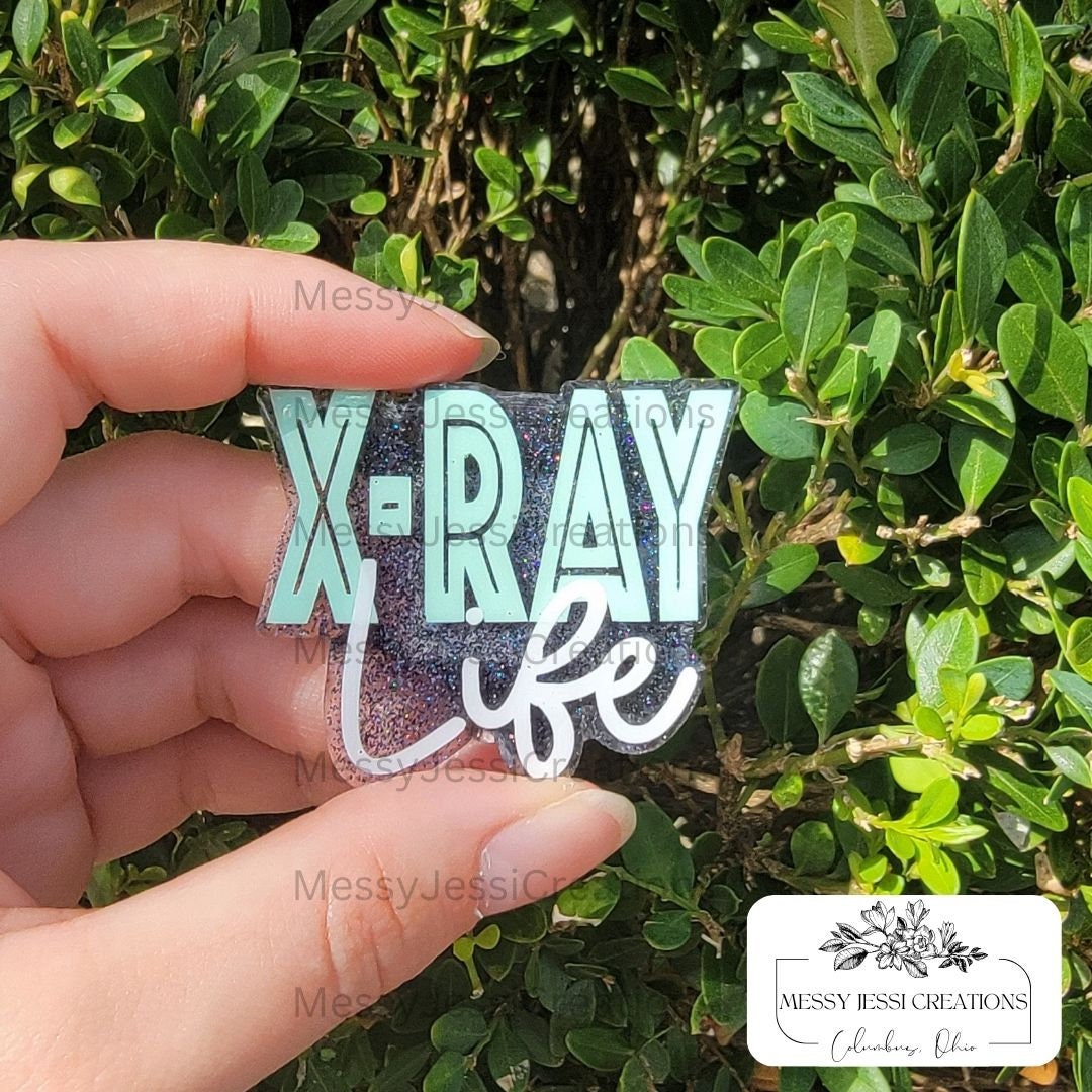 X-ray | Radiology | Glow in the Dark | Custom Handmade Badge Reels ...