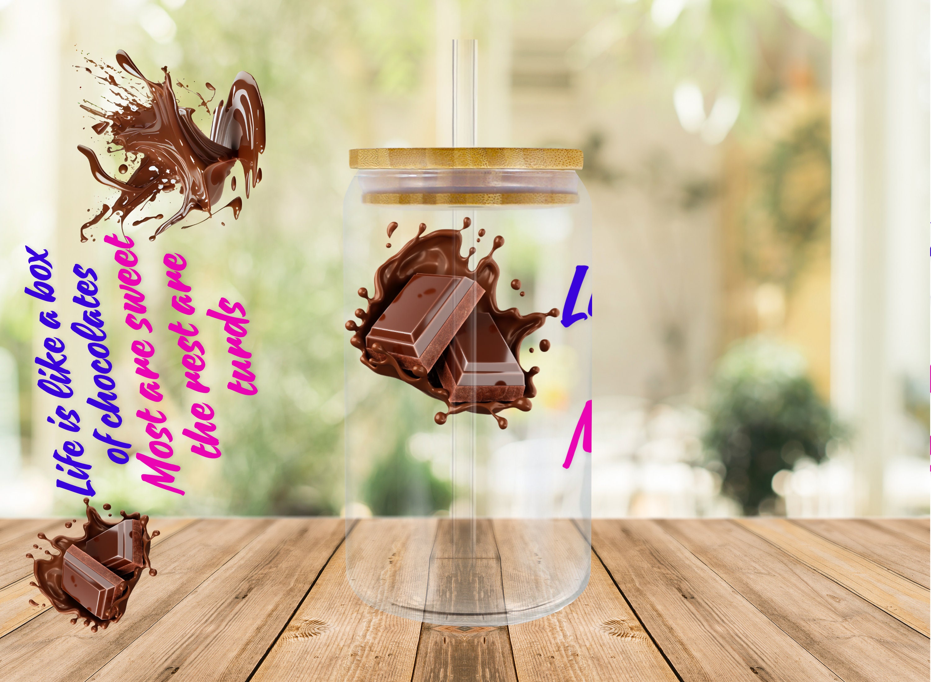 16oz PNG File Libby Soda Can Wrap Design Sublimation or DTF / UVDTF Lifes Like A Box of ...