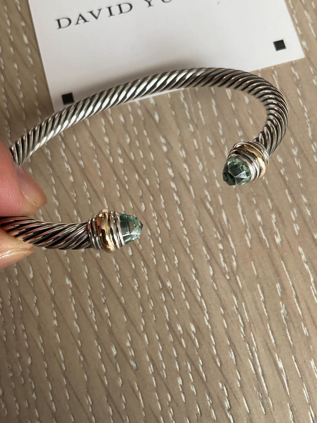 David Yurman 5mm Cable Classics Color Bracelet With 14K Yellow ...