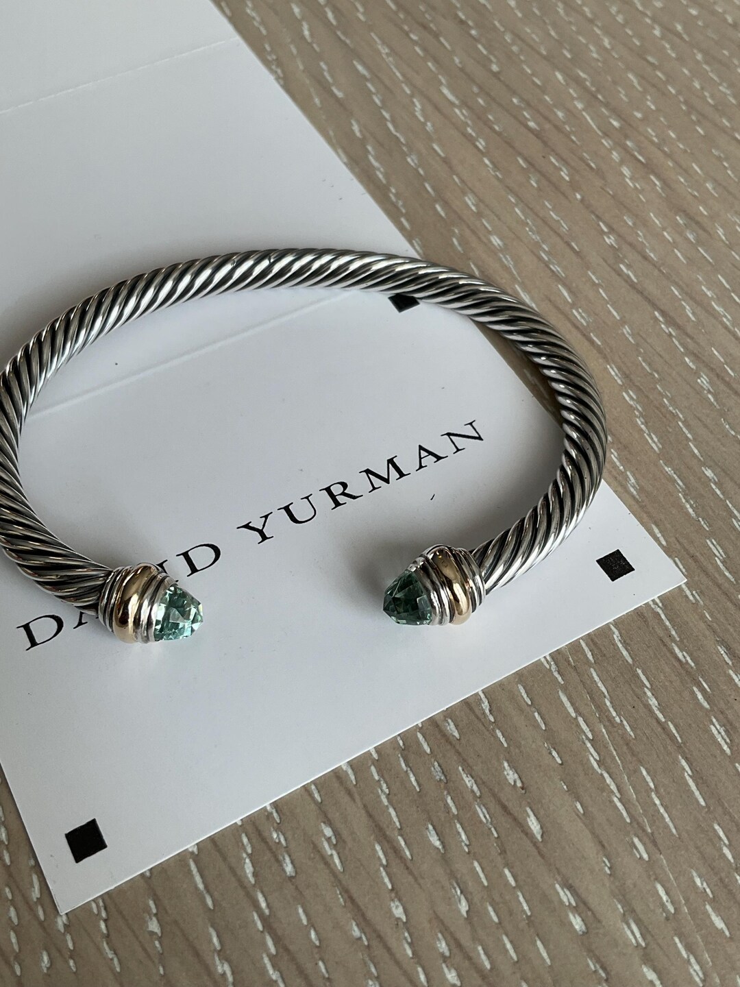 David Yurman 5mm Cable Classics Color Bracelet With 14K Yellow ...
