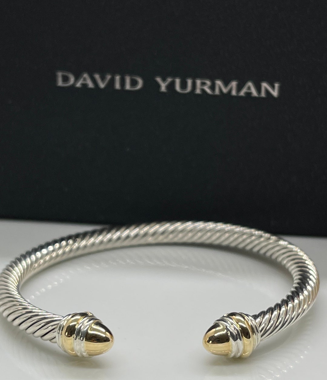 David Yurman 5mm Cable Classics Color Bracelet With 14K Yellow Gold ...