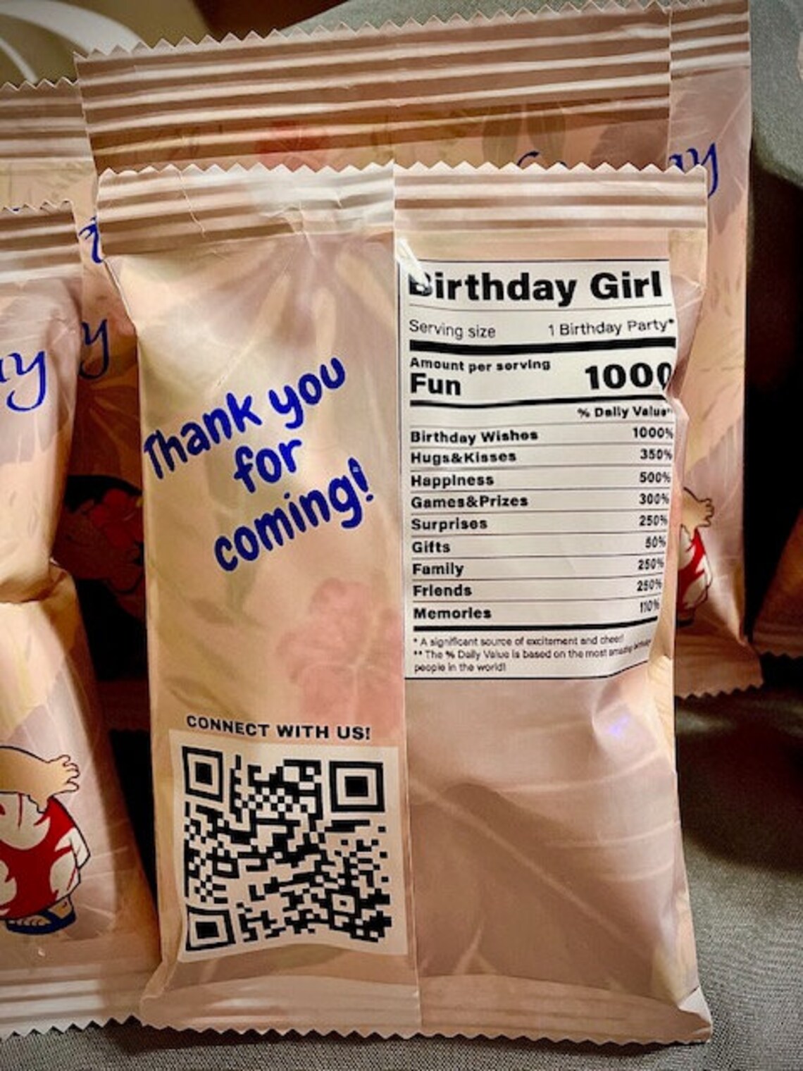 Custom Chip Bag| Party Favor, Goodie Bag, Lilo and Stitch Birthday ...