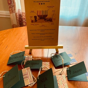 7 Kwanzaa Daily Gift Tags - Etsy