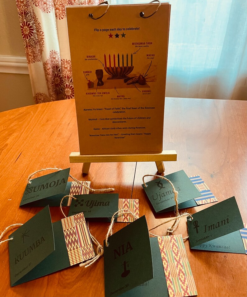 7 Kwanzaa Daily Gift Tags - Etsy