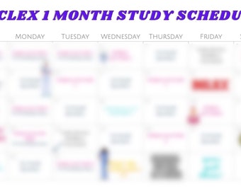 NCLEX-RN 30 Day Master Study Plan saunders 8th Edition & - Etsy