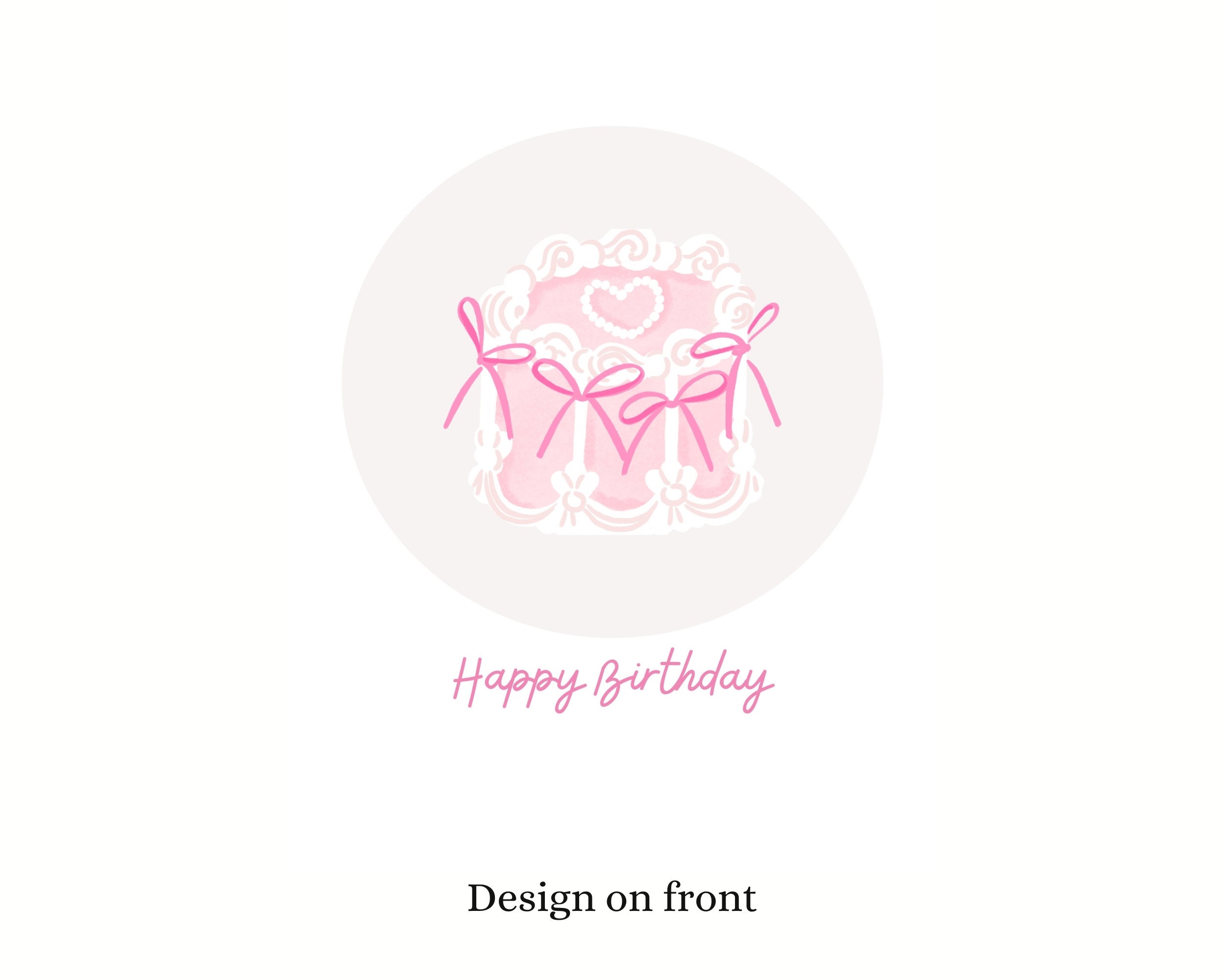 Cute Girly Birthday Card | Happy Birthday Card, Printable, Digital ...