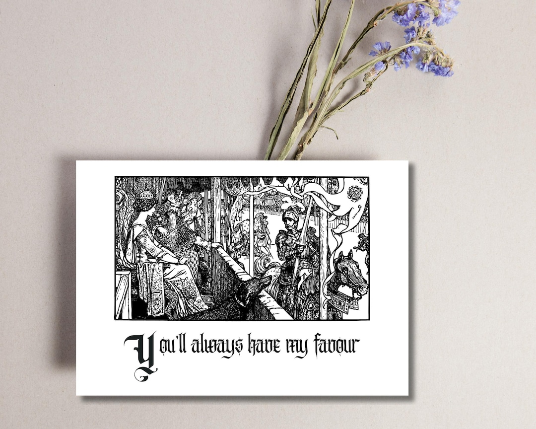 Medieval Anniversary Card | Medieval Core, Valentine's Day, Knight ...