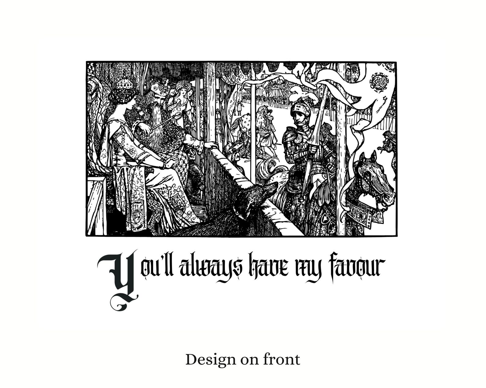 Medieval Anniversary Card | Medieval Core, Valentine's Day, Knight ...