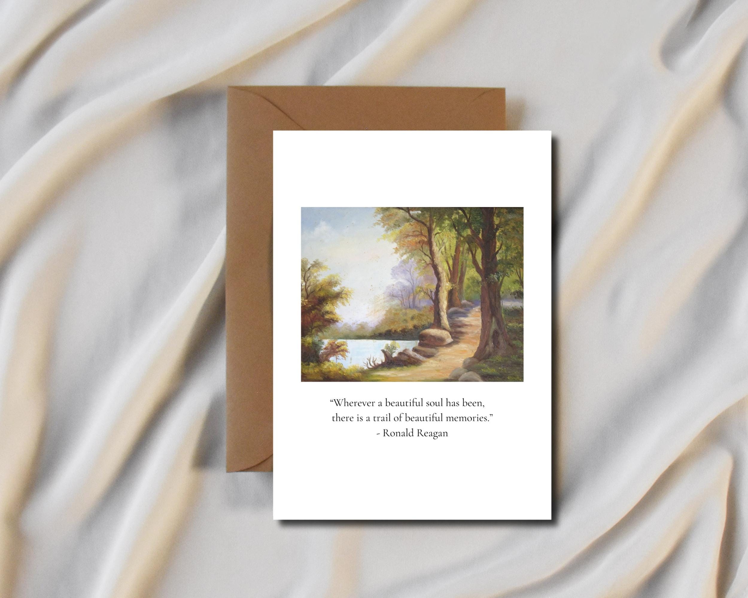 Beautiful Sympathy Card | Simple Condolences Card, Wherever a Beautiful ...