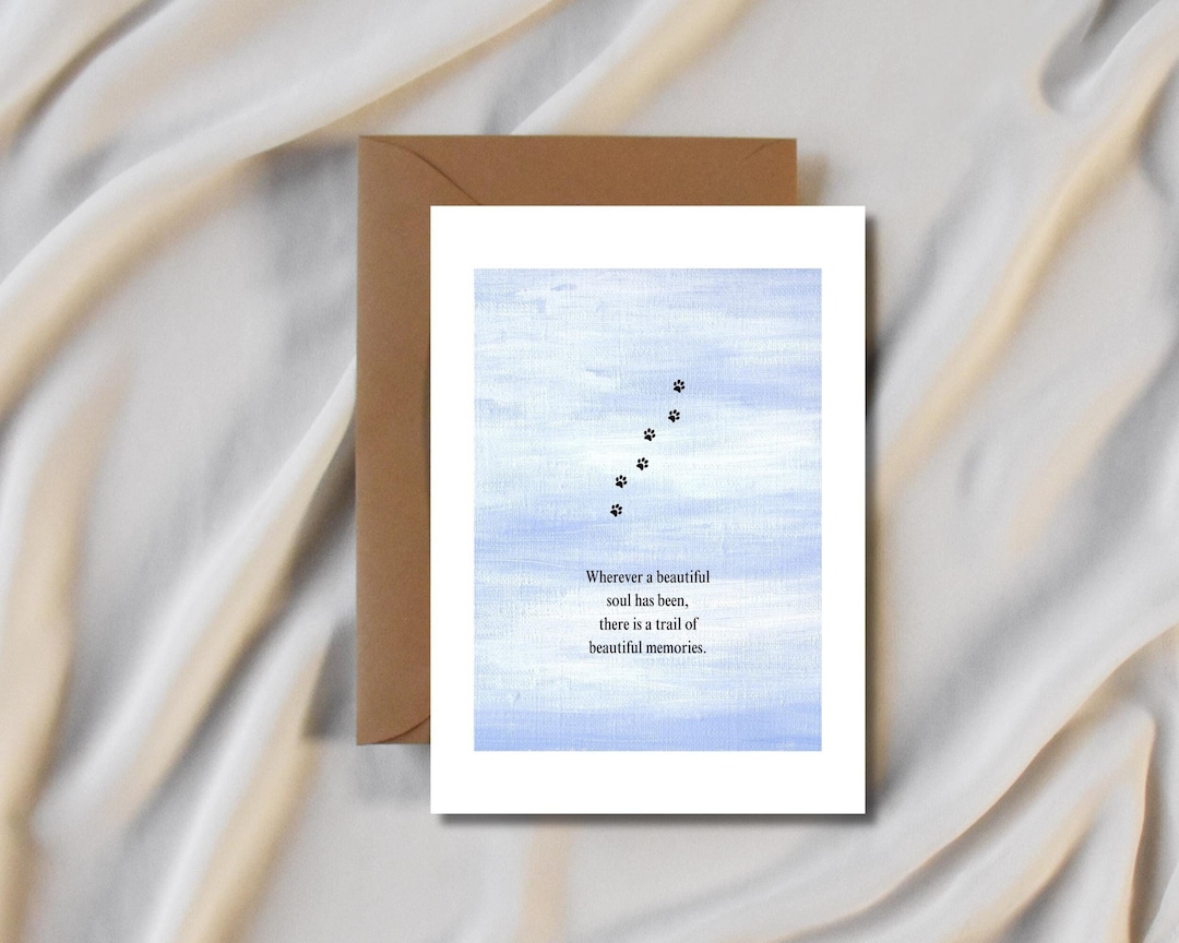 Loss of Pet Sympathy Card | Condolence Card, Grievance Card ...