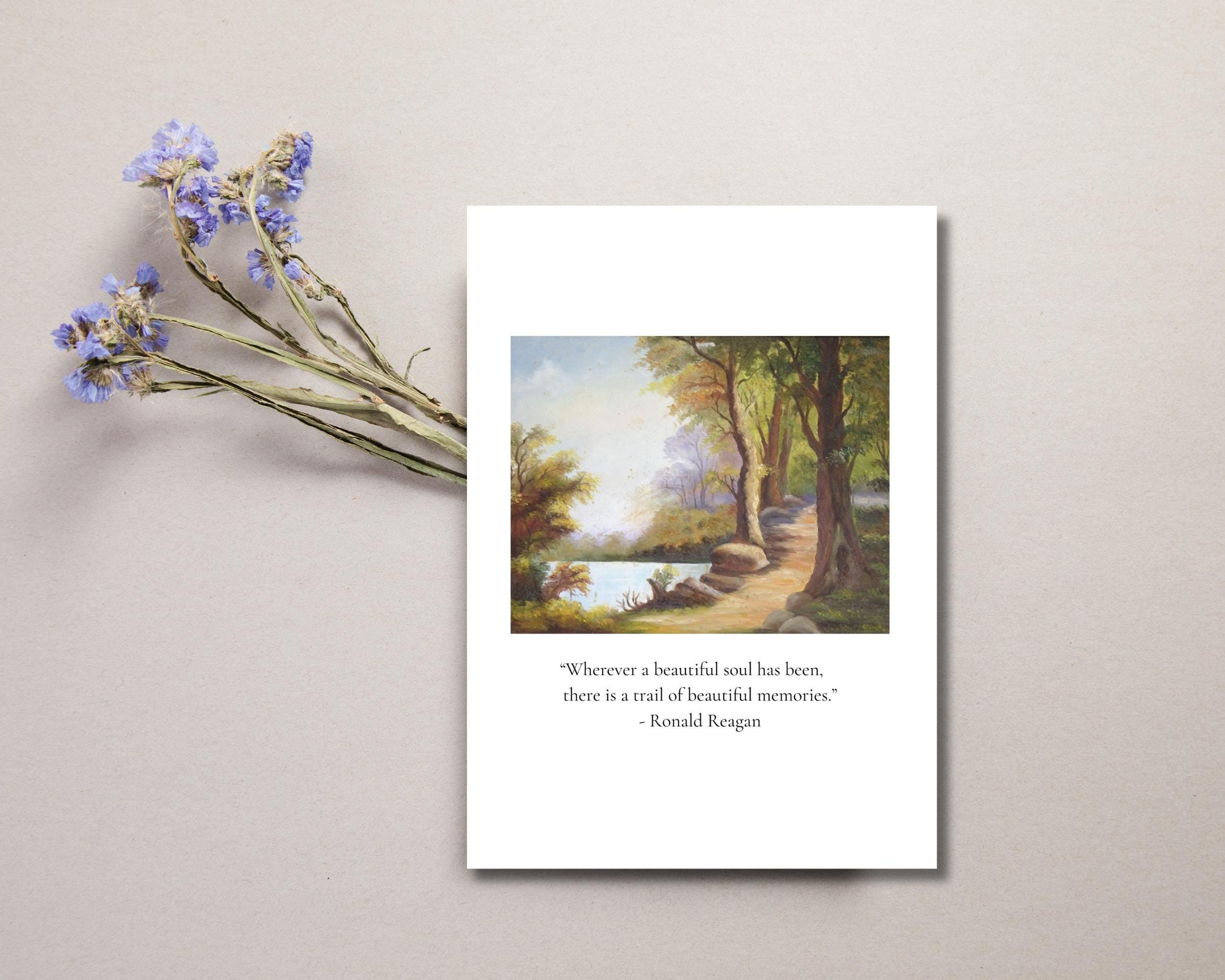 Beautiful Sympathy Card | Simple Condolences Card, Wherever a Beautiful ...