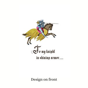 Romantic Knight Card | Knight in Shining Armor, Anniversary, Valentine ...