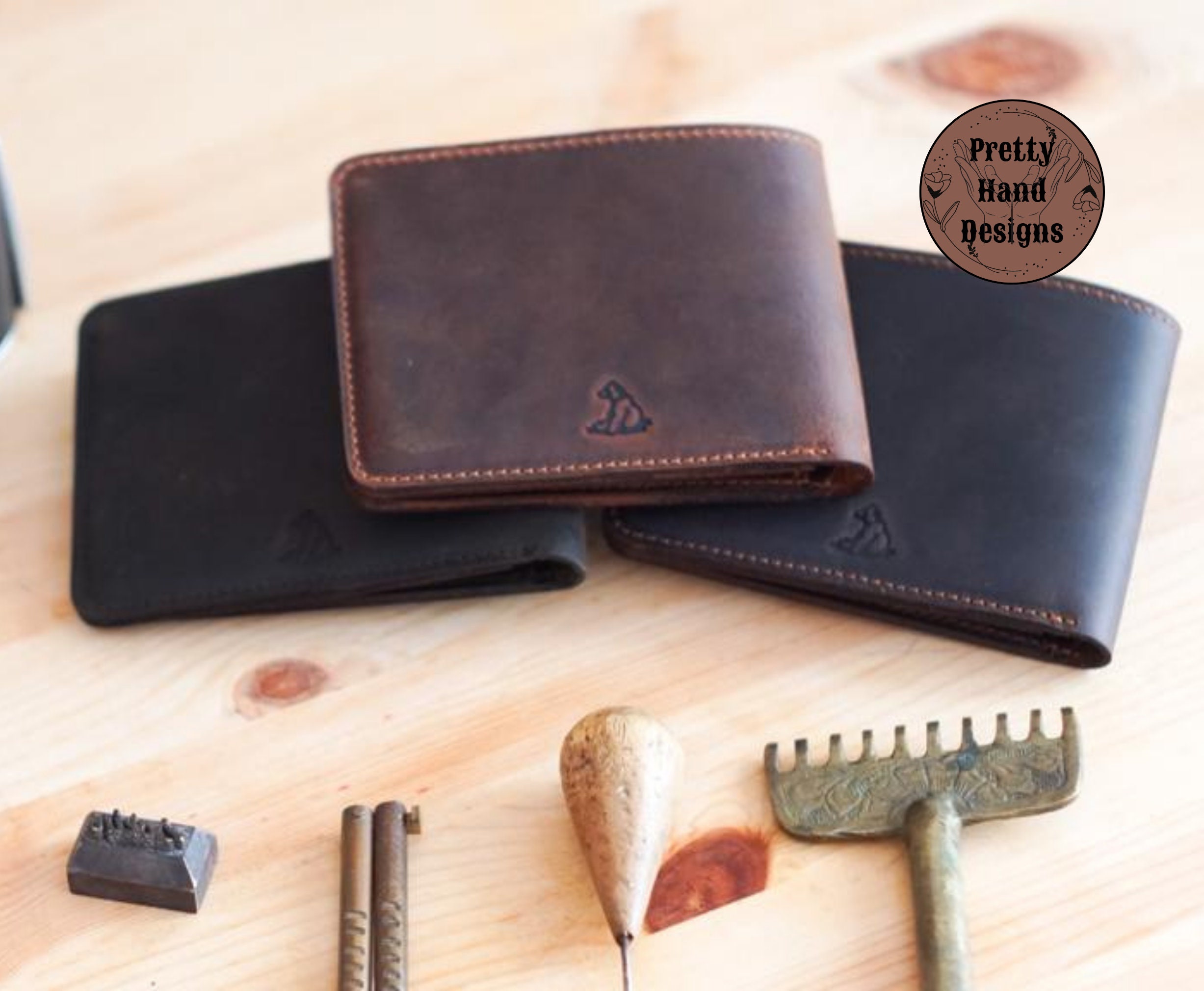 Minimalist Slim Handmade Mens Leather Wallet Handmade - Etsy