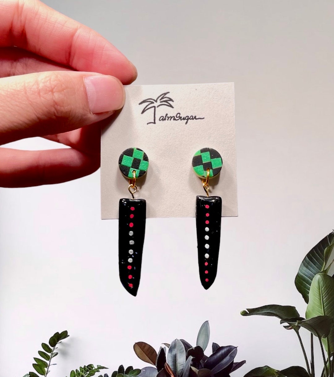 Handmade Anime Sword Stud Earrings- | Anime - Manga Fans Demon | Unique ...