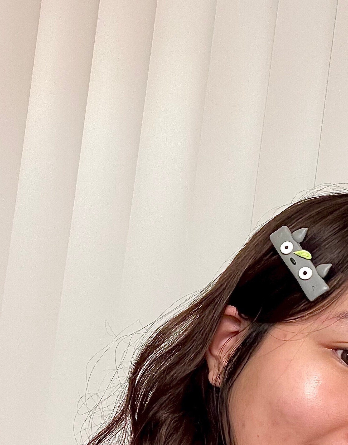 Totoro Inspired Hair Barrette Anime Animal Lover Unique Gift Ideas - Etsy