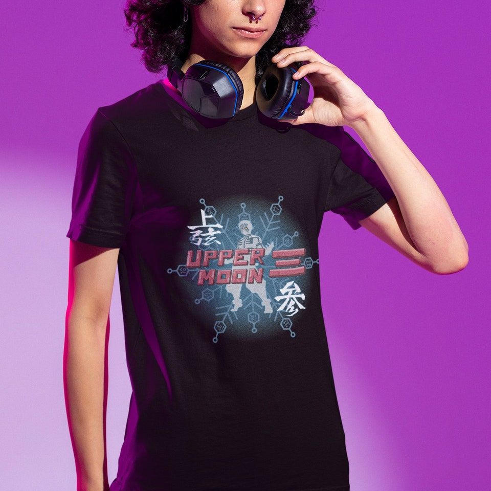 Demon Slayer Graphic Akaza T-Shirt, Upper Rank 3 Demon Design , Akaza ...