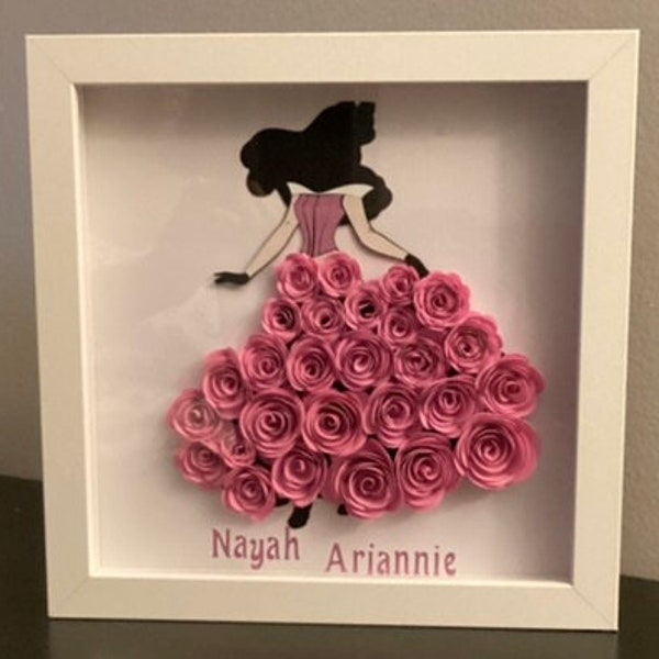 Princess Aurora Shadow Box Svg - Etsy