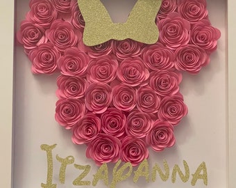 Daisy Duck Paper Flower Shadow Box - Etsy
