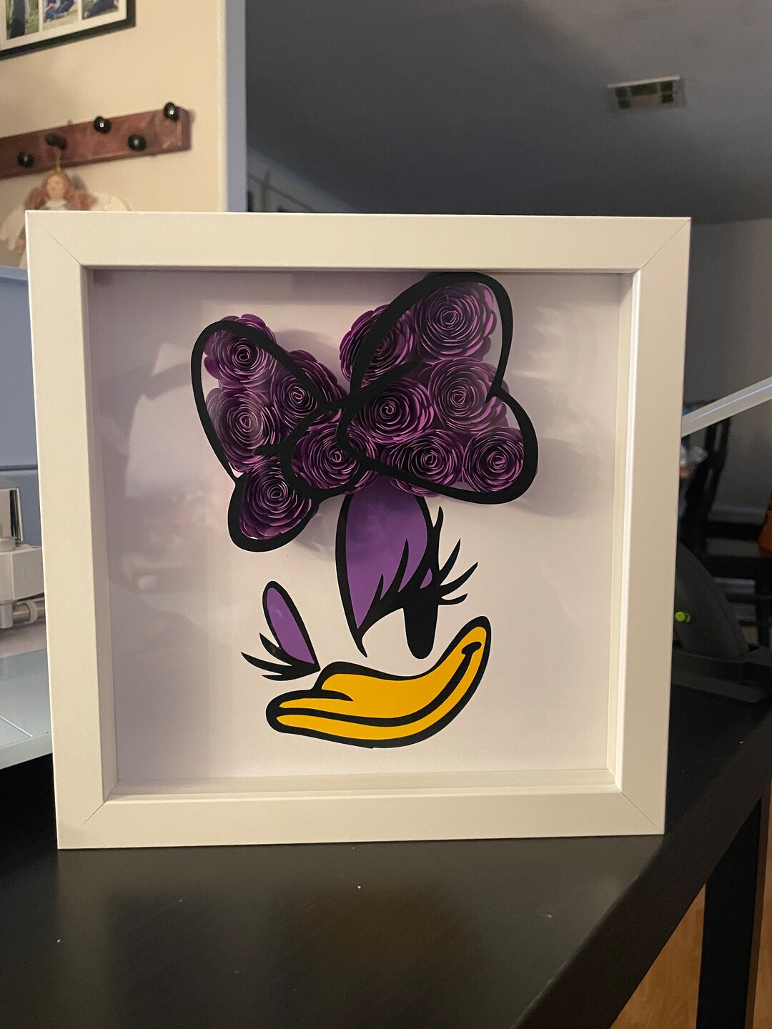 Daisy Duck Paper Flower Shadow Box - Etsy