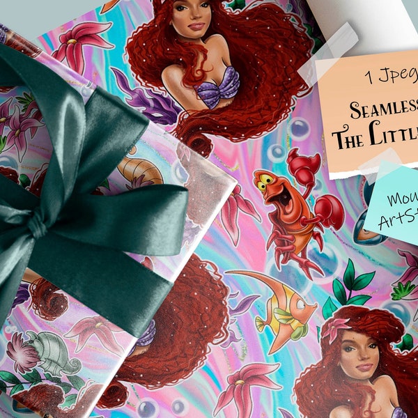 Mermaid Wrapping Paper - Etsy