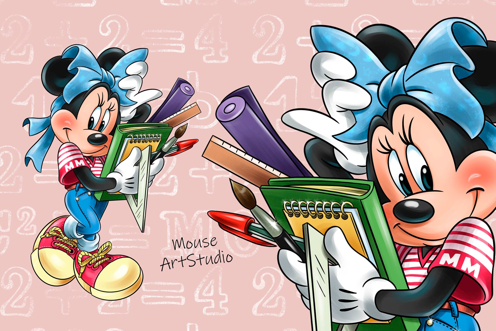 Minnie PNG, It's Time for School, Sublimation Design, Digital ...