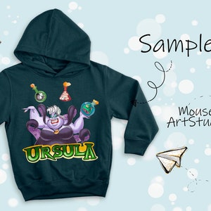 Ursula, the Evil Witch, Octopus, Sublimation Design, Digital ...