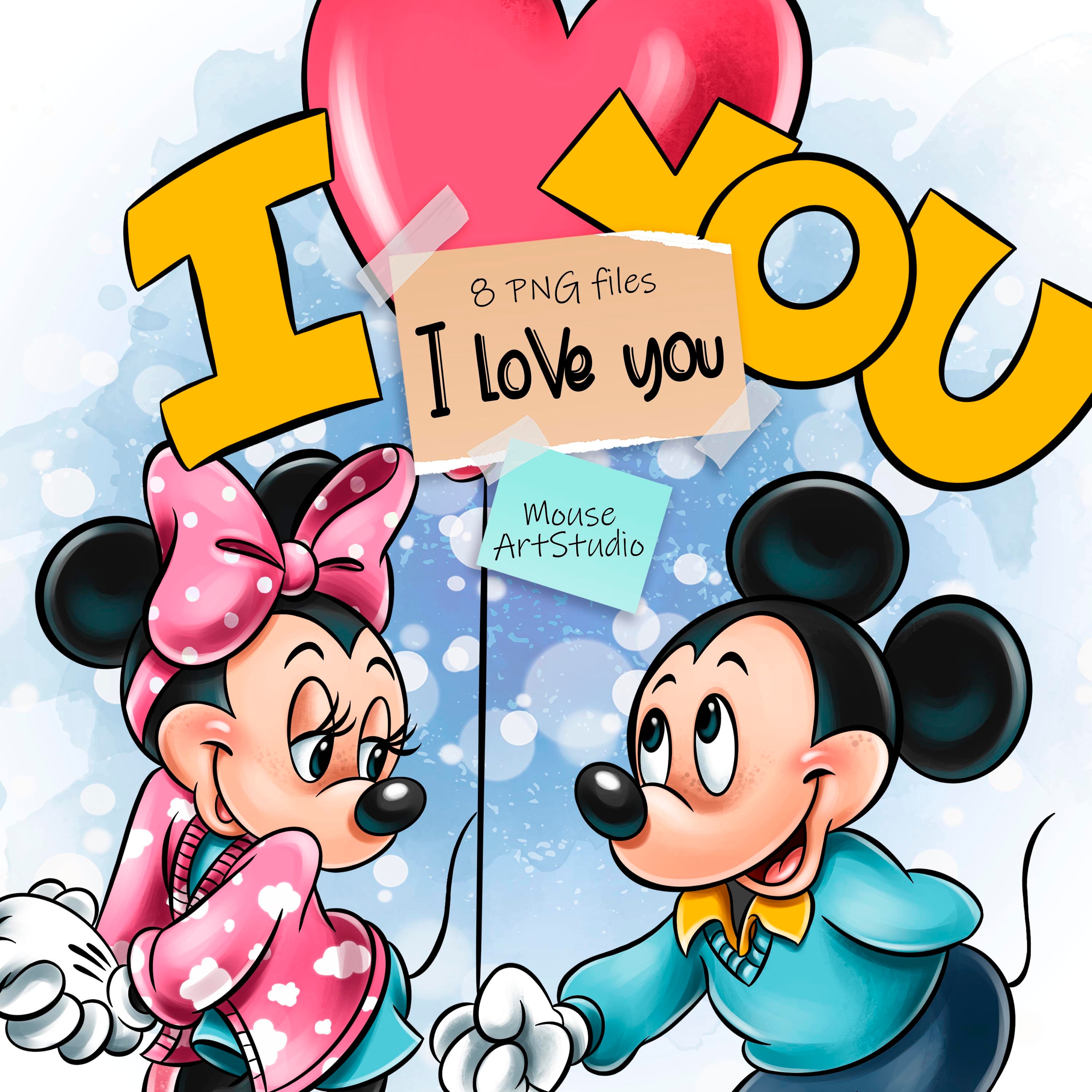 Minnie And Mickey Mouse Love Disney Loved You Yesterday, Love You
