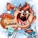 Basketball, Taz, Tasmanian Devil, Sublimation Design, Digital ...