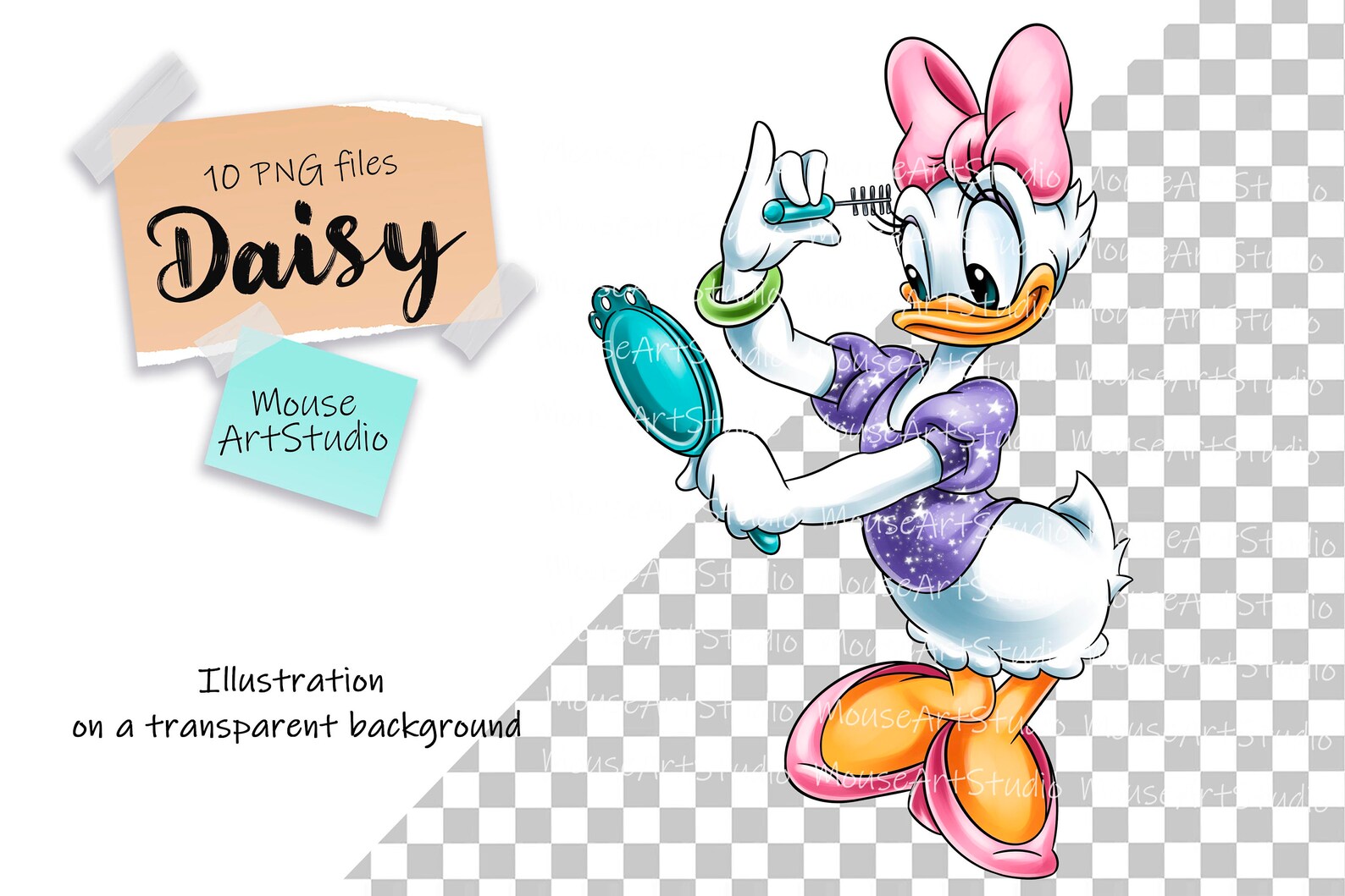 Daisy Duck Pretty Daisy PNG Sublimation Design Digital - Etsy Canada