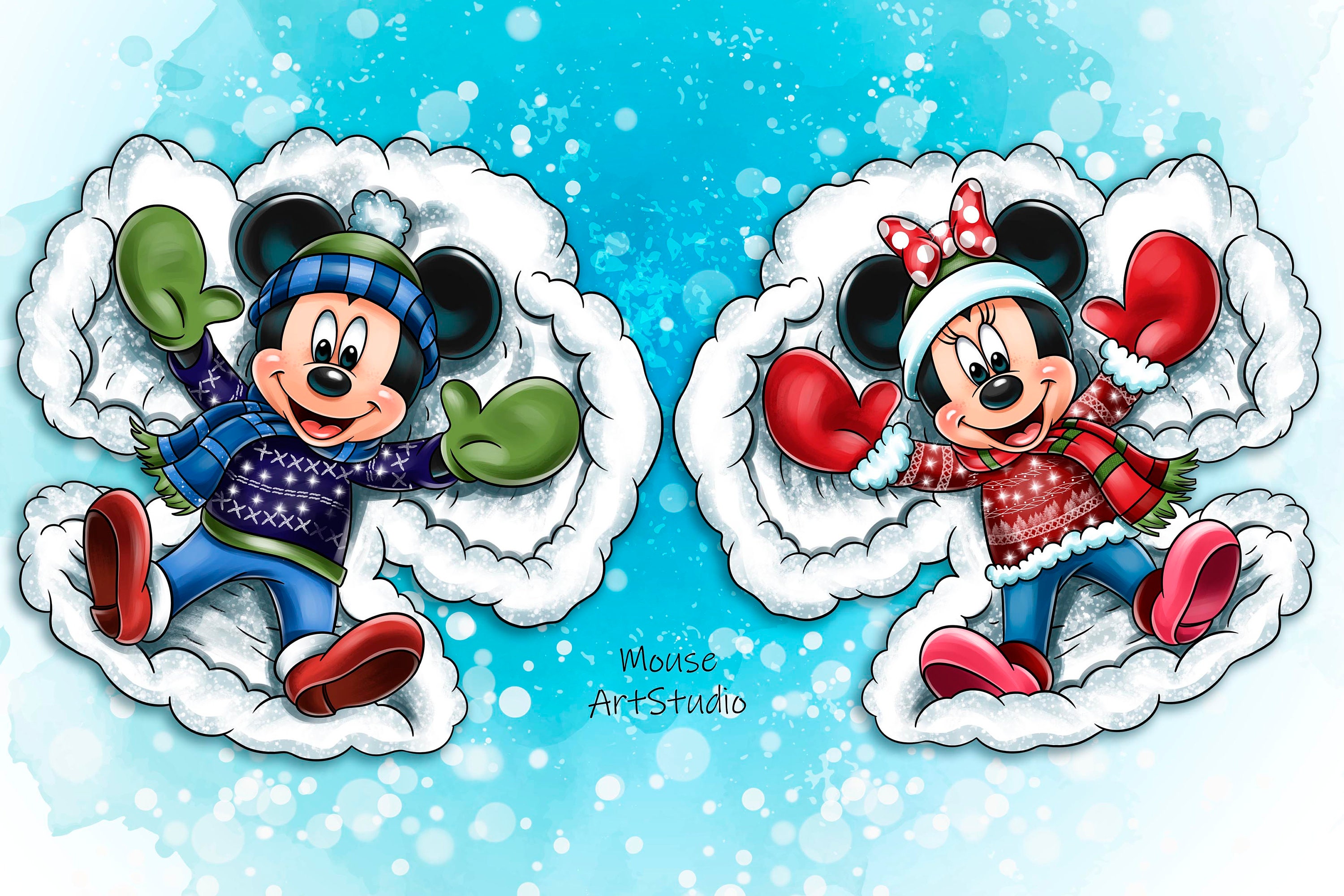 Winter Minnie PNG Mickey Mouse PNG Snowball Sublimation - Etsy Australia