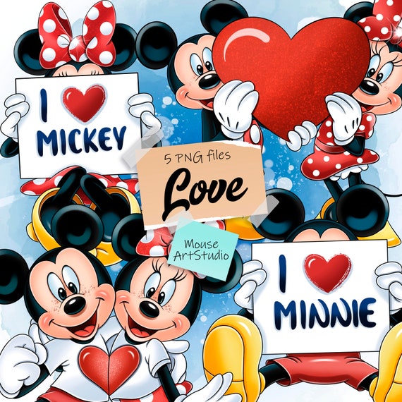 Mickey And Minnie In Love Cover Photo