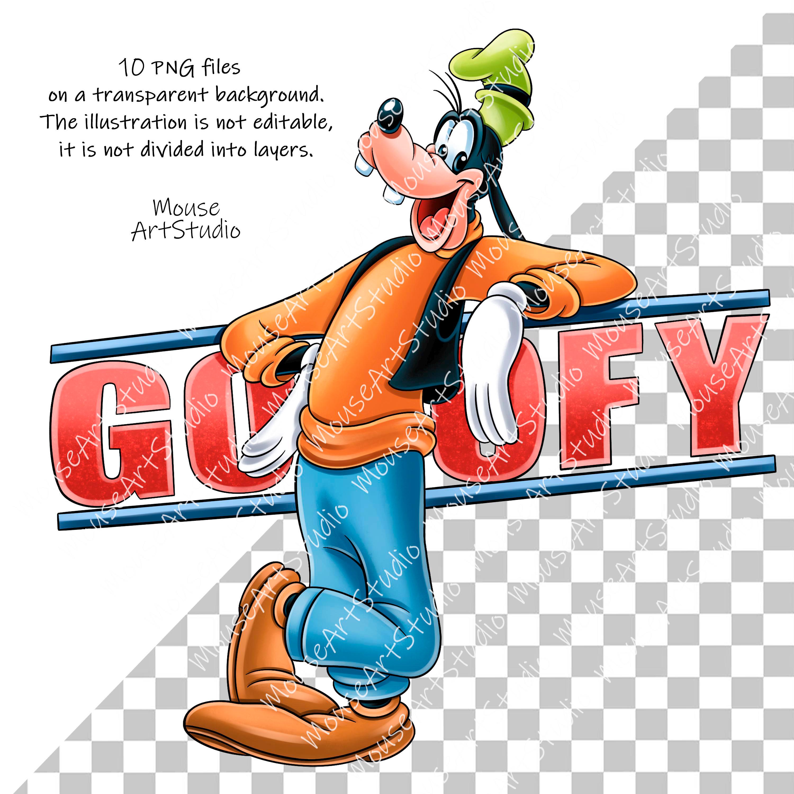 Goofy, Mickey's Friend, Sublimation Design, Digital Illustration ...