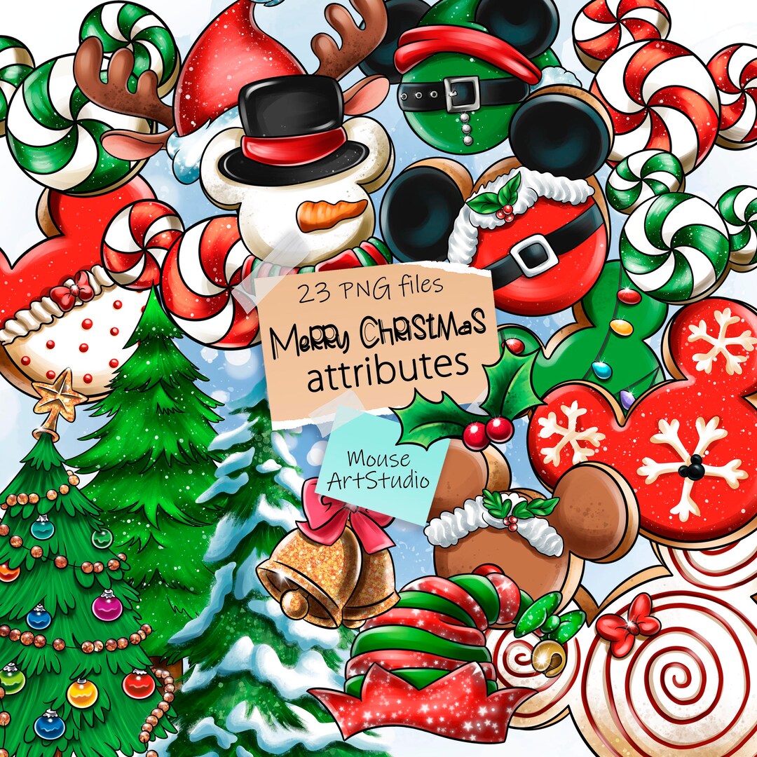 Merry Christmas Paraphernalia, Sweets, Gingerbread, Christmas Trees ...