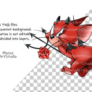 Jerry PNG, Little Devil, Angel, Happy Valentine's Day, Sublimation ...
