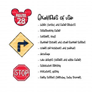 Digital Clipart, Mickey and Pluto, Road Trip, Sublimation Design ...