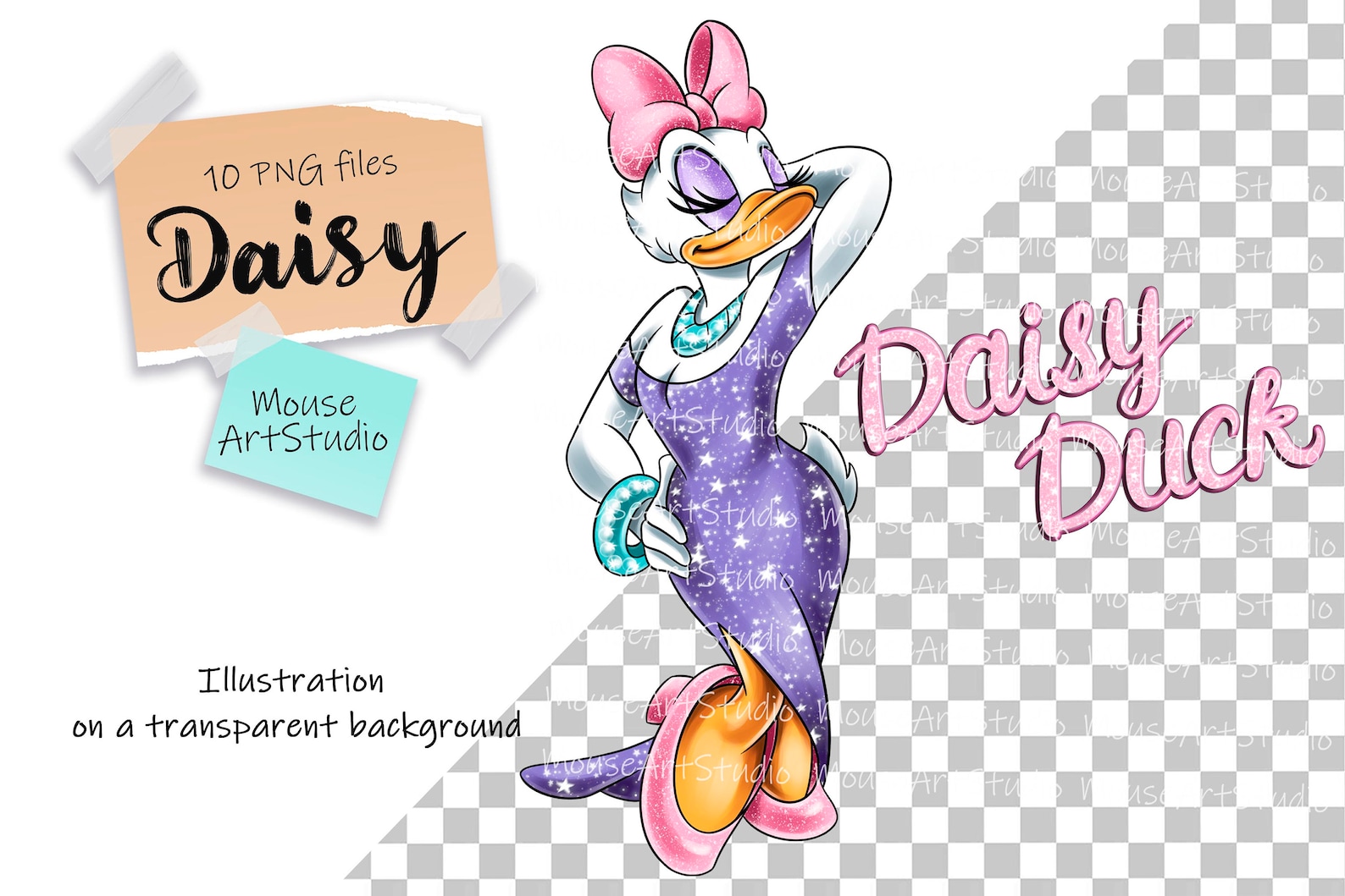 Daisy Duck Pretty Daisy PNG Sublimation Design Digital - Etsy Canada