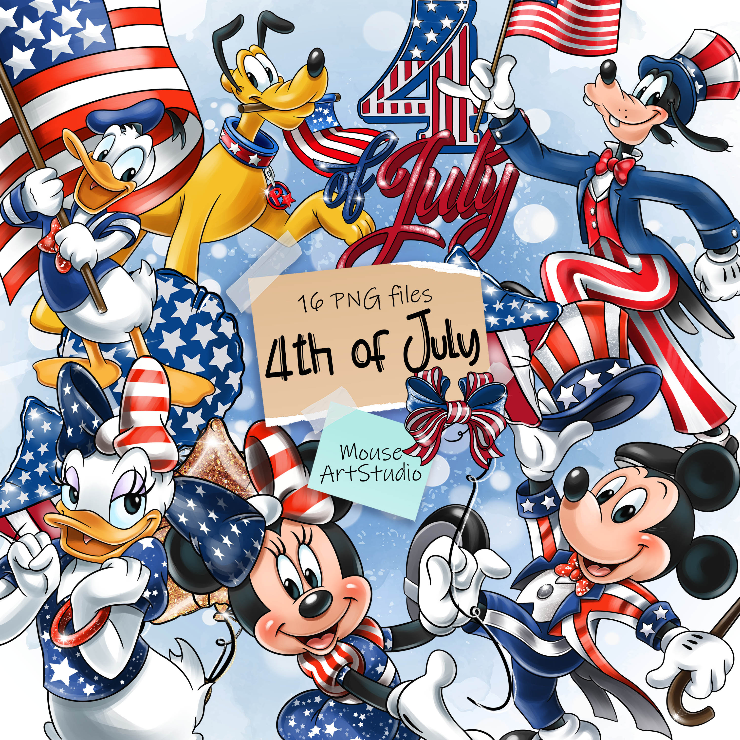 Mickey Mouse 4th Of July Clipart