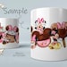 Minnie Mouse and Sweets, Sublimation Design, Digital Illustration ...