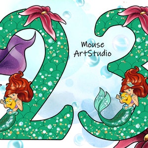 Ariel Digital Numbers, Nautical Style, Instant PNG Format Download ...